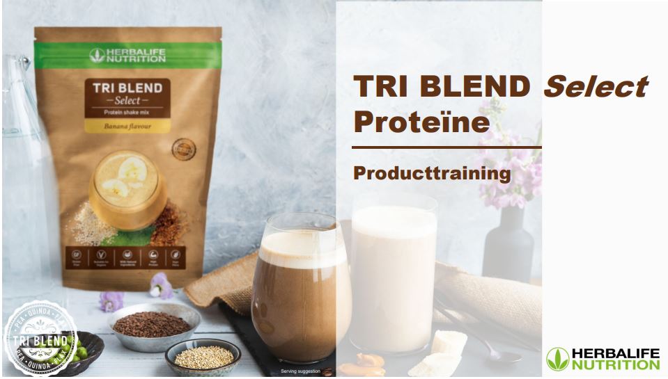 Herbalife TRI BLEND Select → 100% natuurlijke proteïne shake ...
